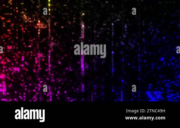 4K Visual video effects Glitch noise static television VFX stripes ...