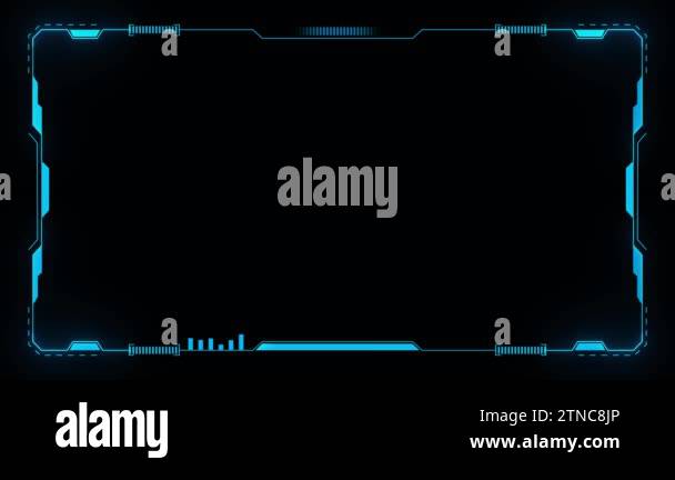 HUD template. Frame HUD element. Futuristic viewfinder of future ...