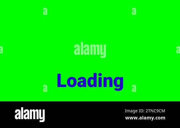 loading animation with green screen. can be used for various video ...