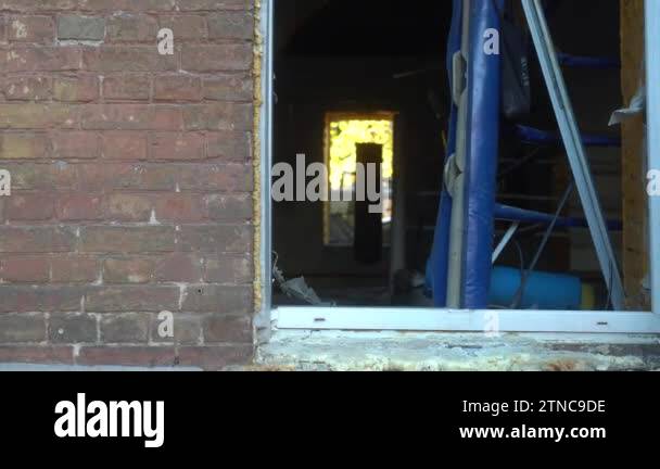 Russias military aggression against Ukraine. Broken boxing ring after ...