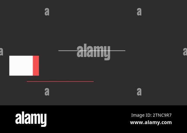 Modern lower third with empty copy space for writing custom messages ...