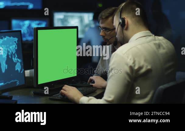 Concentrated Programmers Work on Personal Computers Located in a System ...