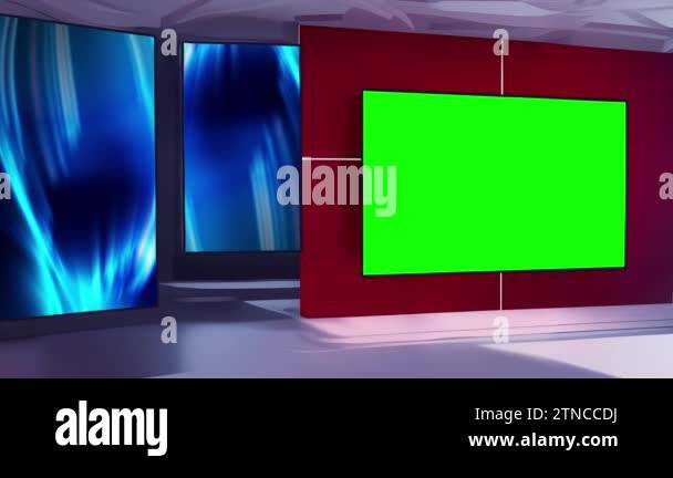 Create Immersive Experiences with a Realistic Virtual Studio Set Stock ...