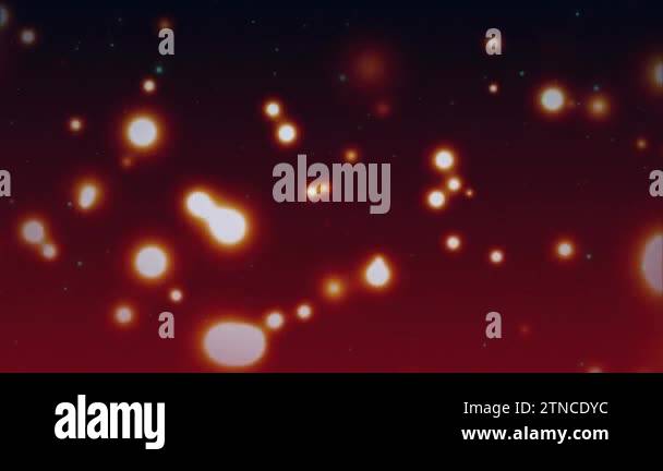 Animation of glowing spots of lights pattern moving over black ...