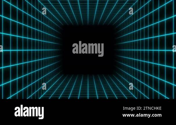 Retro Background Futuristic Grid landscape of the 80s and 90s Style ...