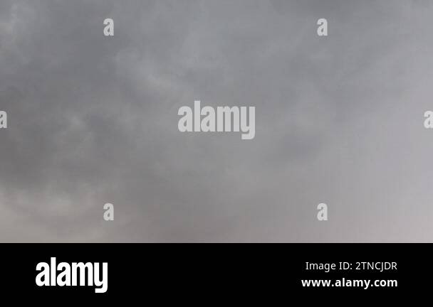 Thunderstorm with lightning strikes inside dark clouds Stock Video ...