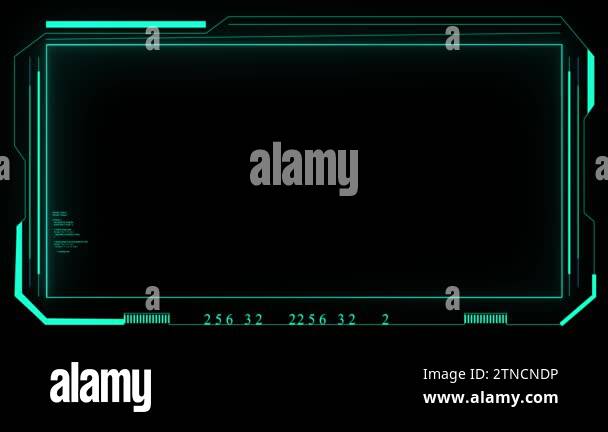 HUD template. Frame HUD element. Futuristic viewfinder of future ...