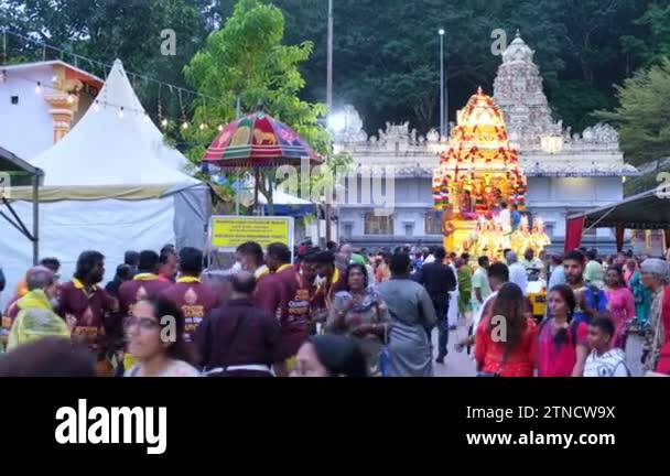 Georgetown, Penang, Malaysia - Feb 06 2023: Gold chariot leave the ...