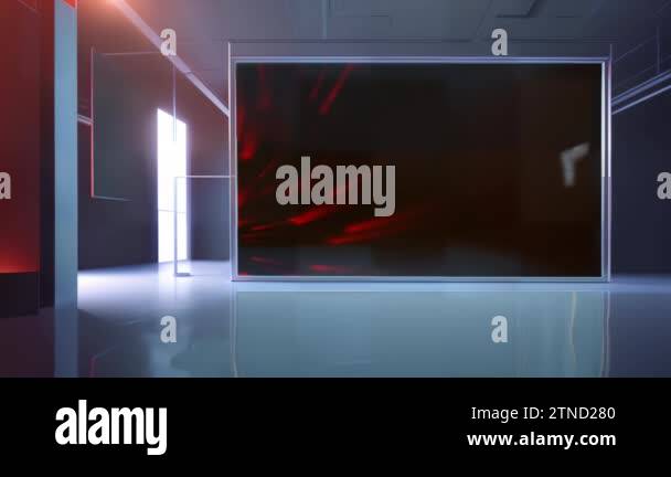 Cutting-Edge Virtual TV Studio: 3D Virtual News Studio Loop for ...