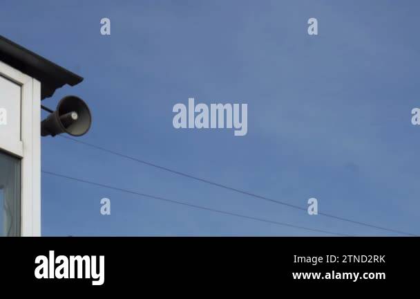 Column loudspeaker megaphone pole Stock Videos & Footage - HD and 4K ...