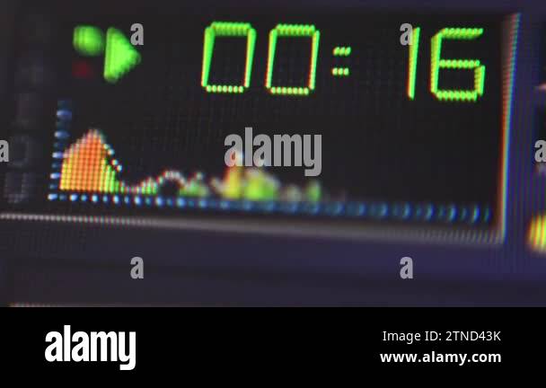 Music Player. Waveform. Oscilloscope. Musical equalizer. Sound wave ...