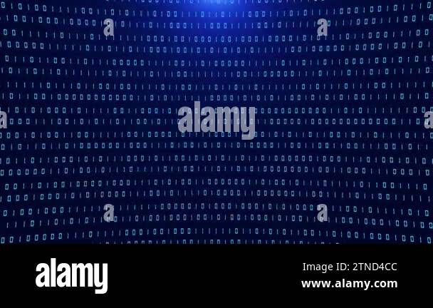 matrix rain of digital HEX code. Computer generated abstract technology ...