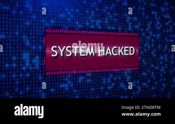 System hacking message Background code background virus warning ... System hacking message Background code background virus warning ...
