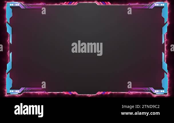 Blue Purple Light Twitch Overlay Stream Overlay Hd Screen Savers ...