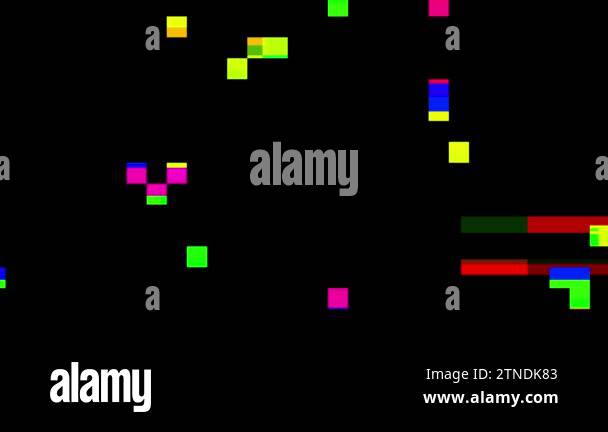 Glitch noise static television VFX. Visual video effects stripes ...