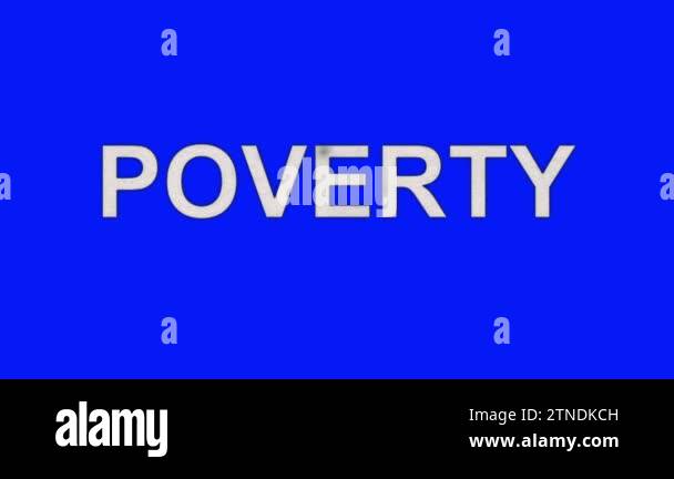 Poverty text on blue Stock Videos & Footage - HD and 4K Video Clips - Alamy