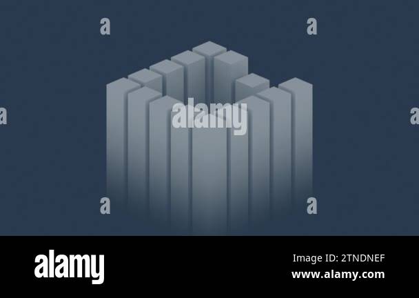 Clean And Simple Trendy Geometric Background With Digital Seamless Loop