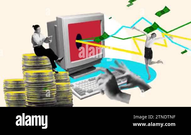 Female employees, office workers developing profitable company strategy ...