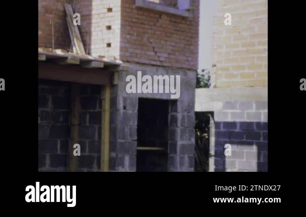 Paris, France may 1975: Historical 70s footage showing the process of ...