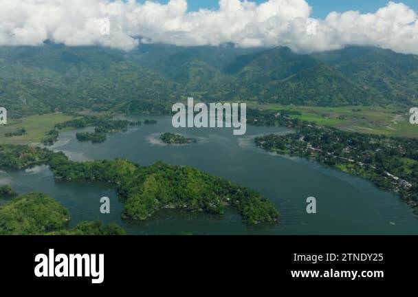 Lake Sebu in South Cotabato, Philippines. Tropical Landscape with blue ...