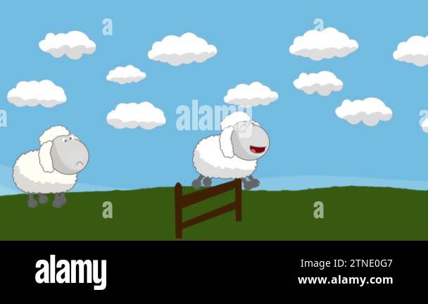 Counting sheep illustration Stock Videos & Footage - HD and 4K Video ...