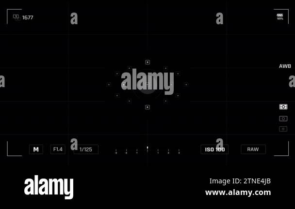 4K UHD Camera template viewfinder live view user interface video ...