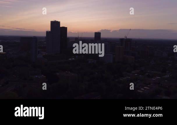 Drone's View Aerial Journey of Downtown Croydon, England, UK in 4K ...