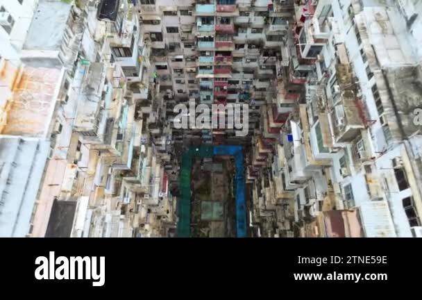 Yick Cheong and Yick Fat old apartment house exterior architecture in ...