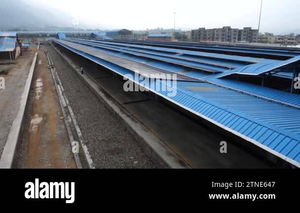 July 4th 2022 Haridwar India. Aerial View of Katra railway Junction ...