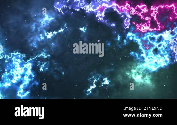 4k video Space Nebula Loop background moving stars space background ...