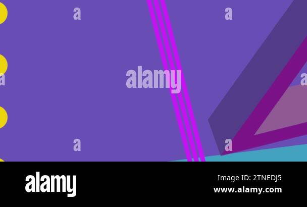 Busy colorful geometric background video template. Abstract shape ...