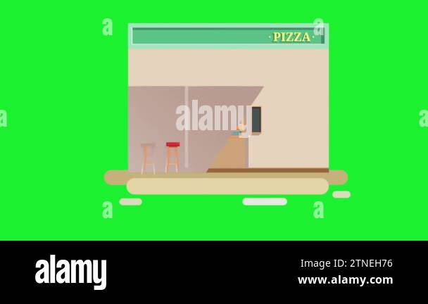 House Before and After Presentation on Green Screen. Old Building vs ...