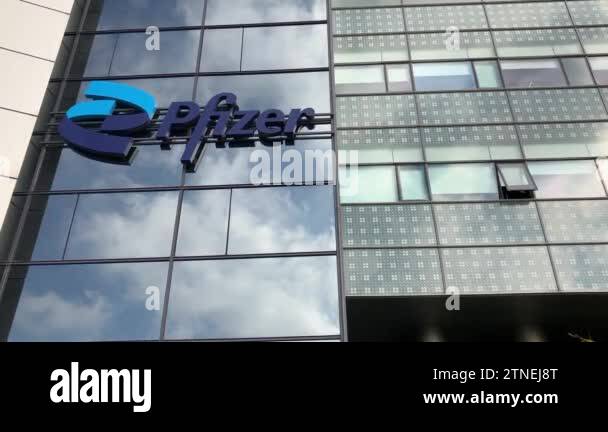 Pfizer pharmaceutical company sign logo Stock Videos & Footage - HD and ...