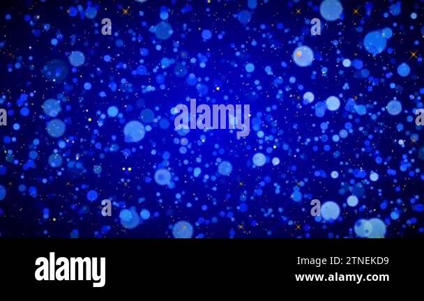 4K 3D Abstract Blue shining glitter particles 2024 Animation New Motion Background. Light flare ...