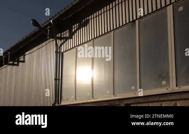Building cladding, panel structure, manufacturing plant. Outside ...