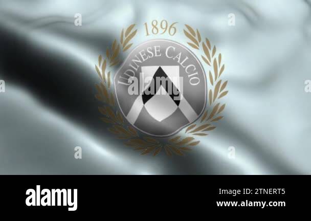 Udinese Flag video waving in wind. Udinese Flag Wave Loop waving in ...
