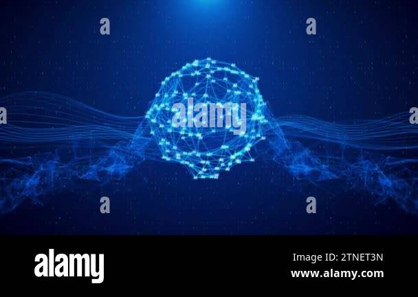 Artificial Intelligence Quantum Computer Technology digital brain bid data deep learning machine ...