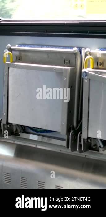 front seats for people with disabilities folding seats empty bus no ...