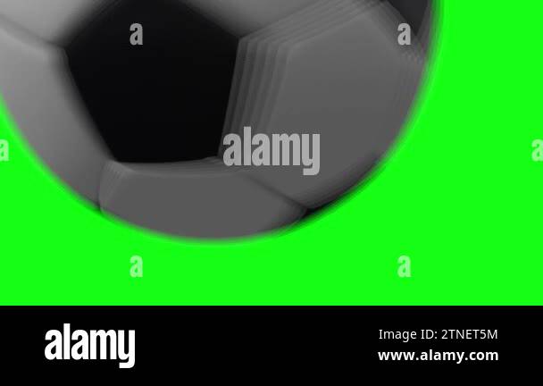 Football Soccer Ball Video Transition for a TV show on a Green Screen ...
