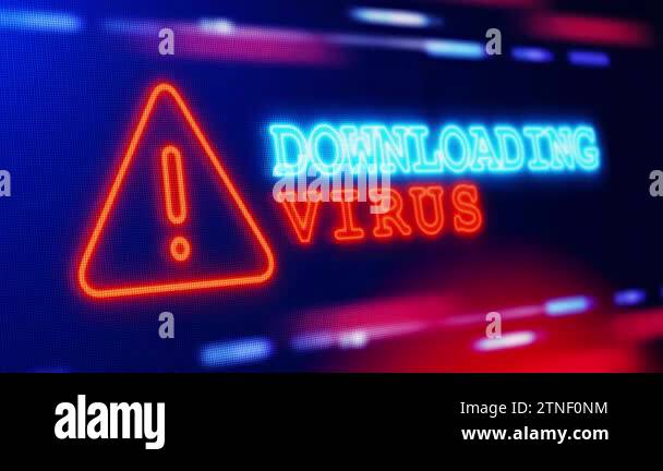 Downloading Virus Warning Alert Screen loop Blinking glitch error ...