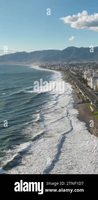 Experience the fury of a morning storm as ferocious waves unleash their ...