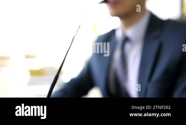 Person speaking into microphone Stock Videos & Footage - HD and 4K ...