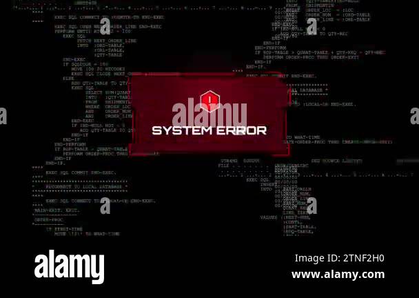 Attention Danger Symbol on Dark Red Glitched Background. Computer Virus ...