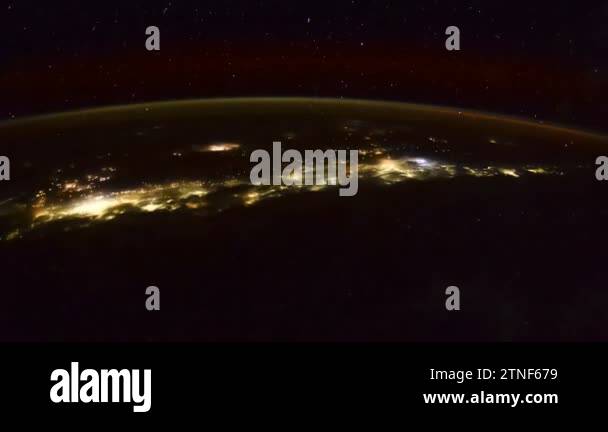 Rotating Planet Earth as seen from the International Space Station ...
