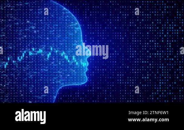 AI Artificial intelligence digital brain, big data deep learning computer machine IoT Internet ...