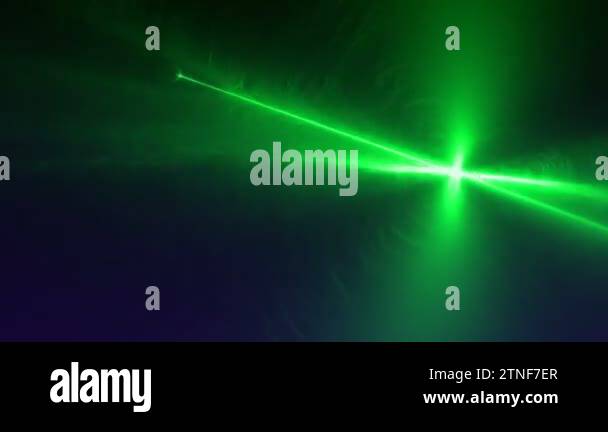 Footage Looping Abstract Background Green Light Effects on Black Screen ...