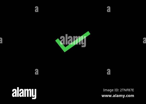 check tick mark icon animation on a white background. Success, correct or right choice icon ...