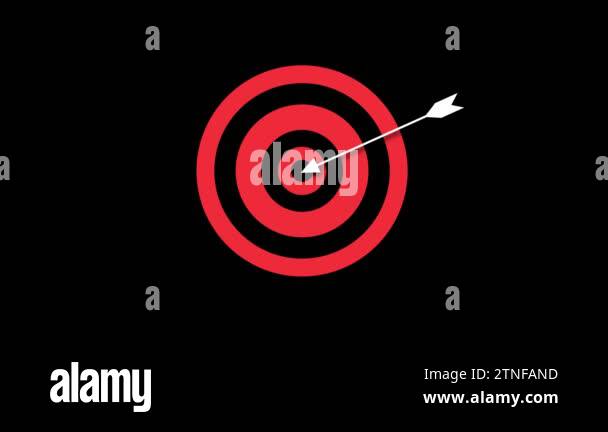 Marketing targeting strategy symbol. Aim goal target icon arrow sign ...