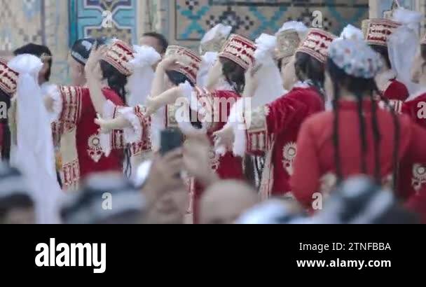 Woman in uzbek traditional costume Stock Videos & Footage - HD and 4K ...