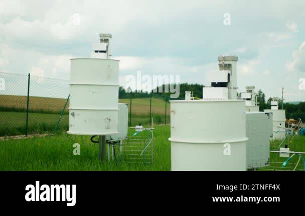 Scientific measurement respiration wheat common agriculture field ...